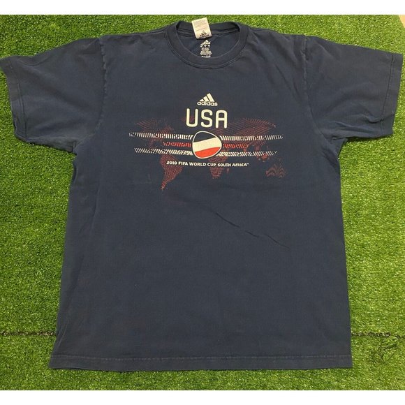 adidas | Shirts | Adidas Team Usa 20 South Africa World Cup Tshirt ...